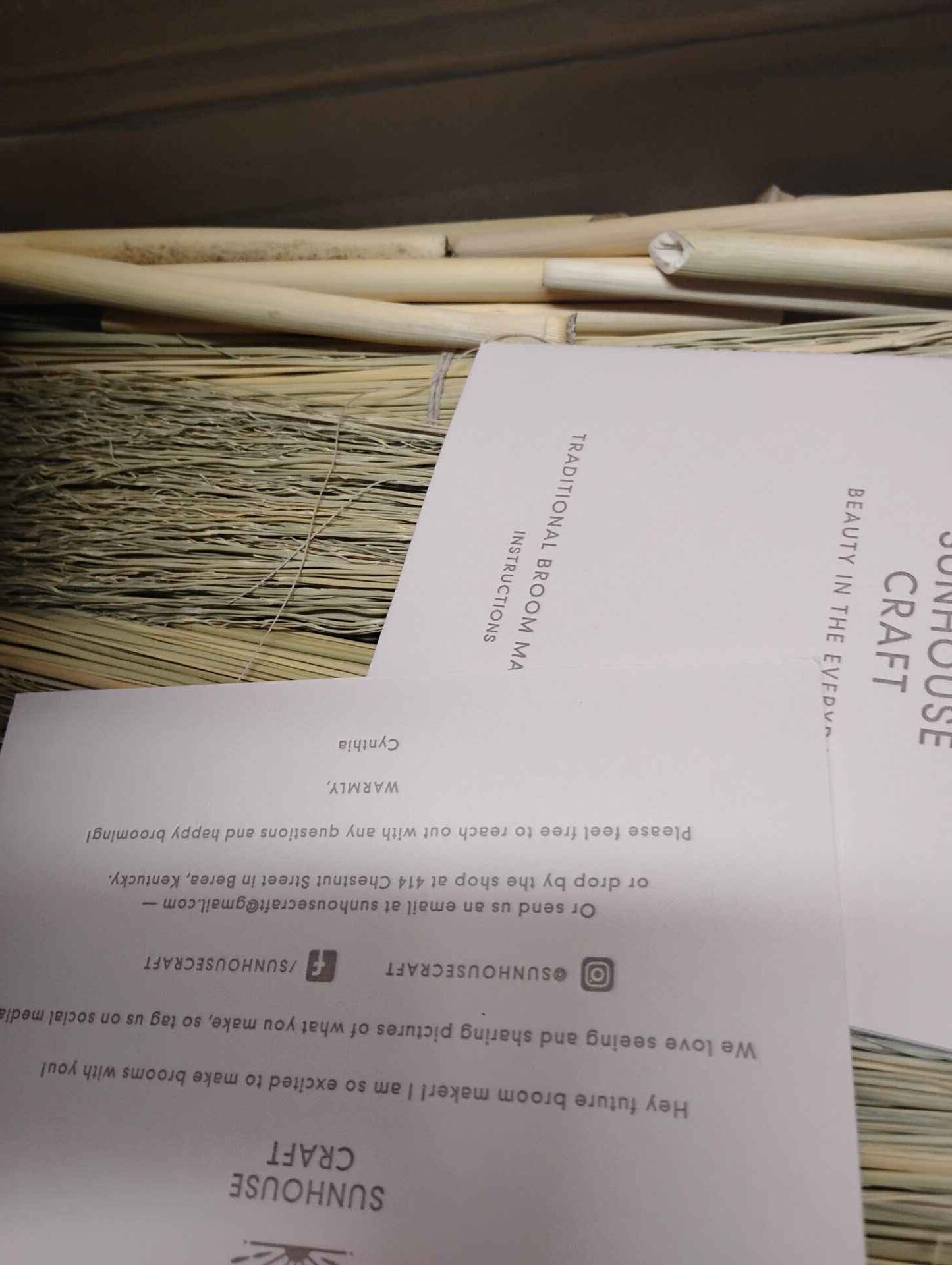 Corn broom / duster making kit - Quick Bids