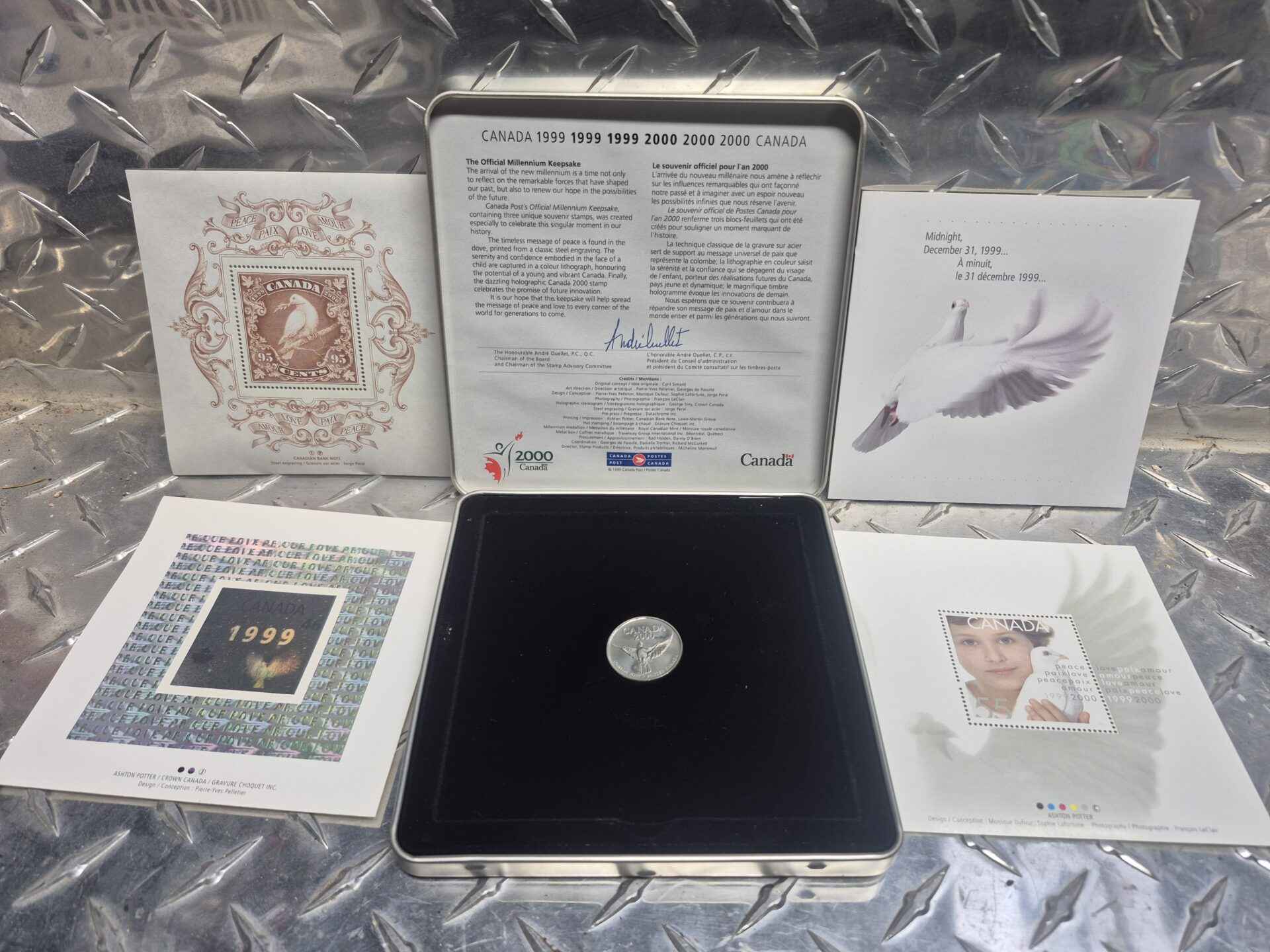 Millenium coin and stamp collection - Quick Bids
