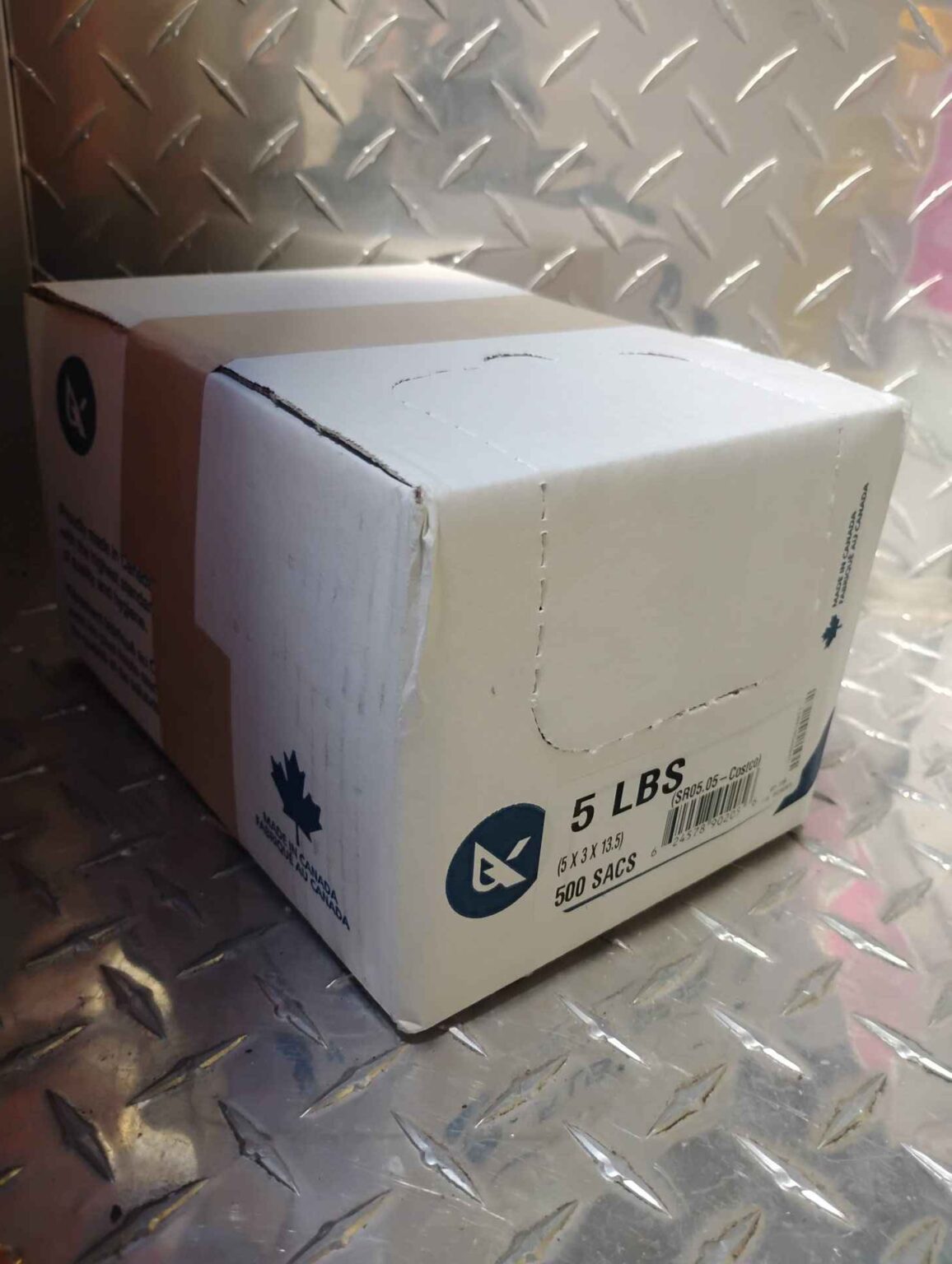 Box of 500 5 lb bags - Quick Bids