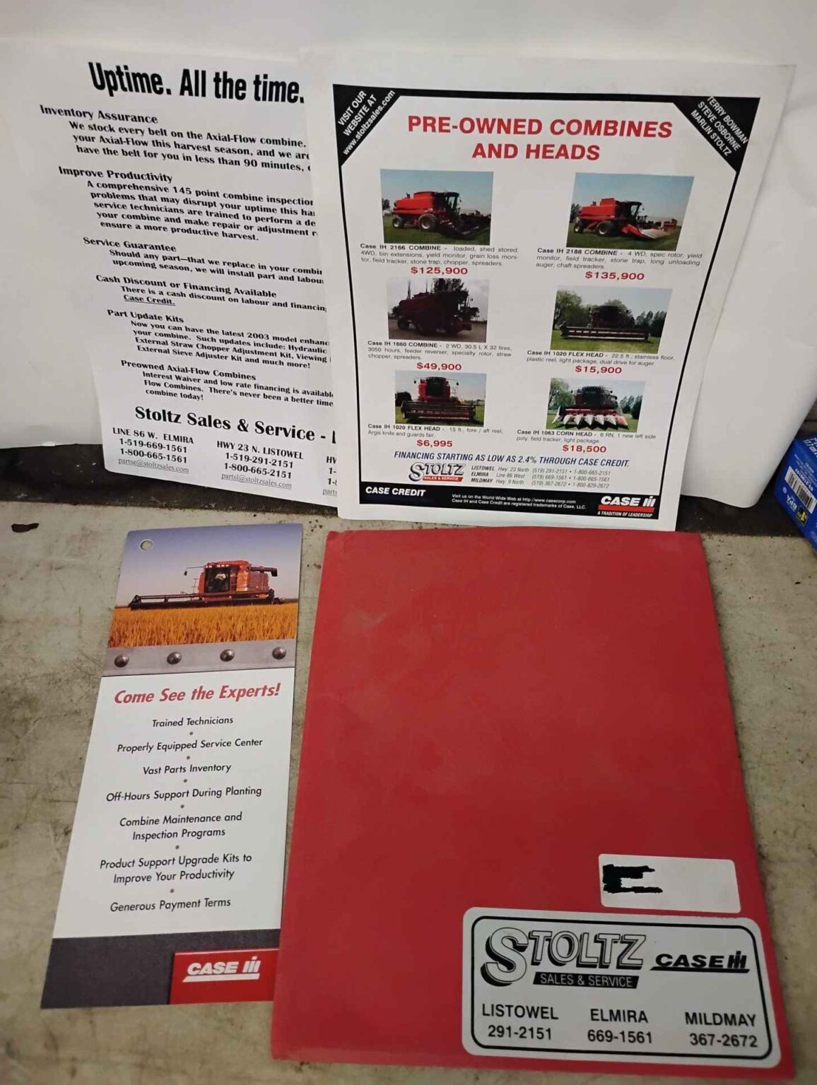 Vintage Combine literature - Quick Bids